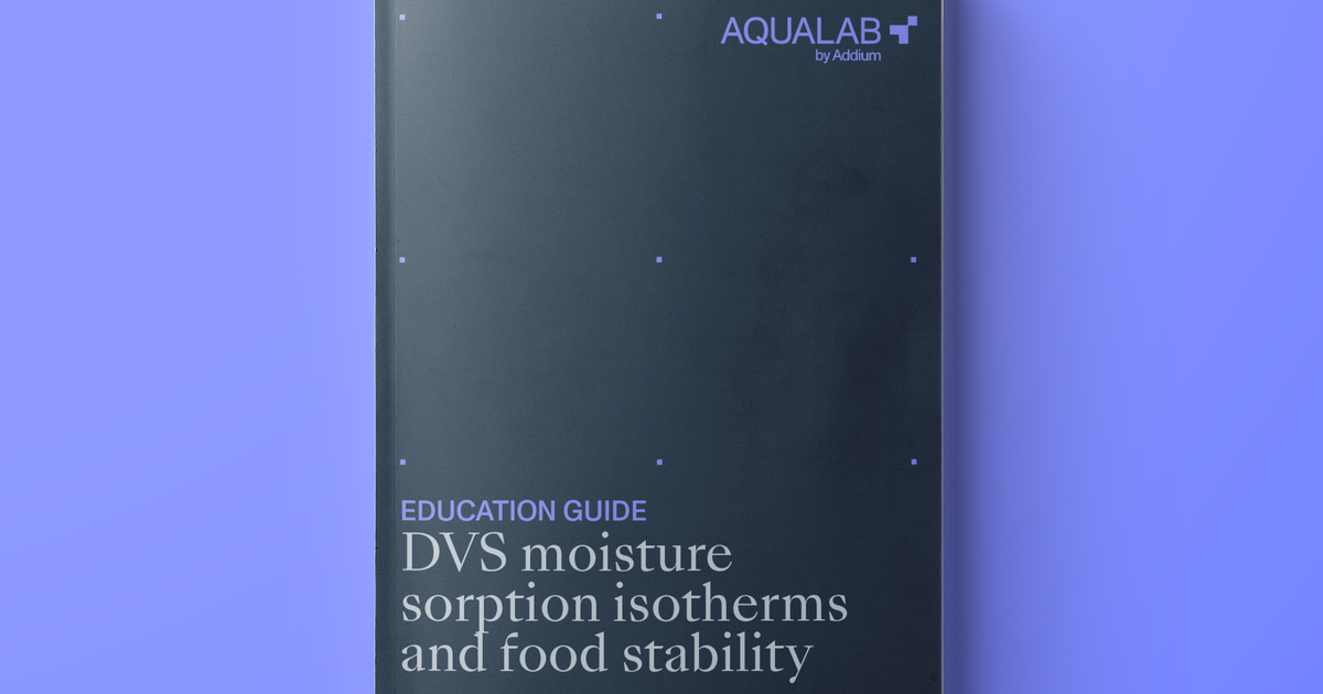 Thank You PDF - DVS moisture sorption isotherms and food stability ...